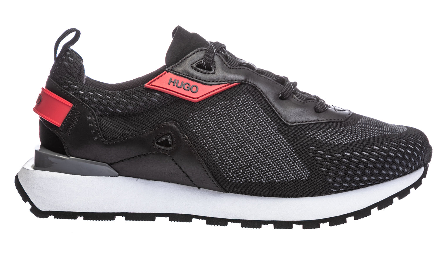 HUGO Cubite_Runn Trainer in Black | HUGO | Norton Barrie